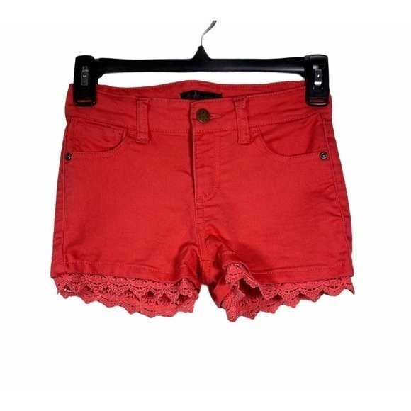 Fire Los Angeles | Bottoms | Fire Los Angeles Orange Denim Jean Shorts ...